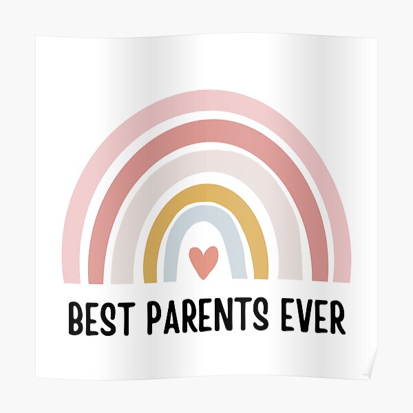 "Best Parents Ever Rainbow Global parents day | Best gifts for new ...