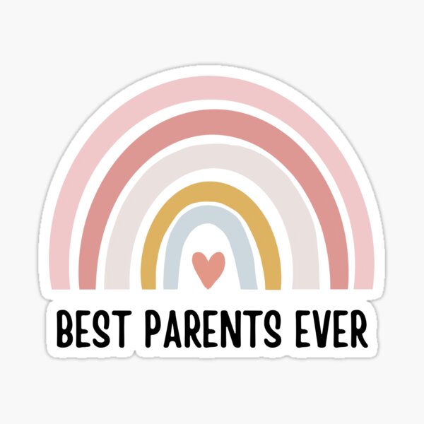 "Best Parents Ever Rainbow Global parents day | Best gifts for new ...