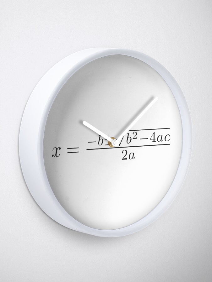 Reloj «Símbolos matemáticos Fórmula cuadrática matemática» de theaggi ...