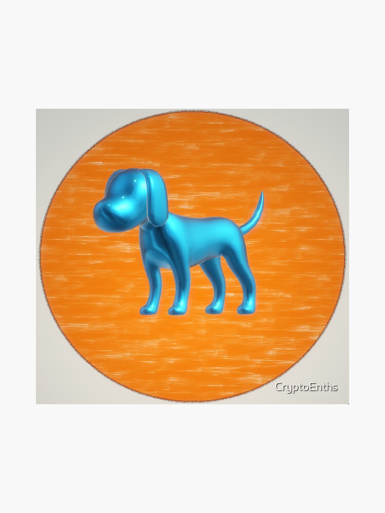 "Clifford the blue dog" Sticker for Sale by CryptoEnths | Redbubble