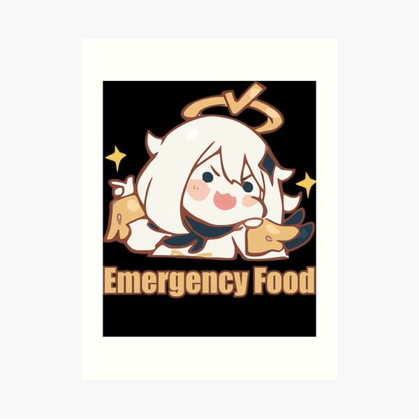 "Genshin Impact Paimon Genshin Impact Emergency Impact" Art Print for ...