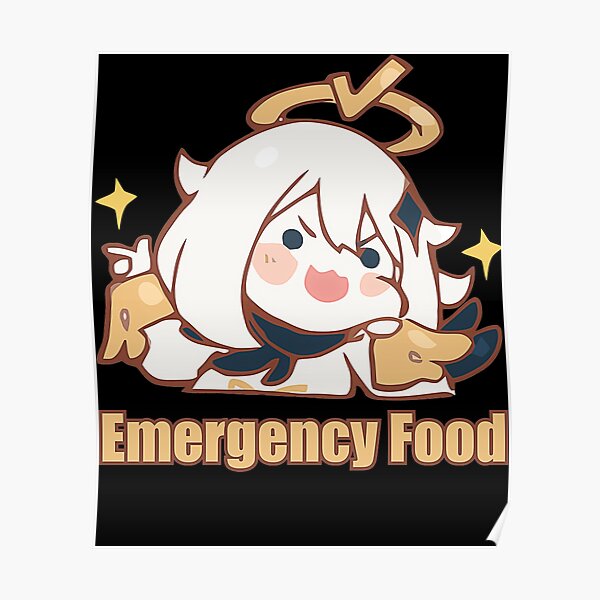 "Genshin Impact Paimon Genshin Impact Emergency Impact" Poster for Sale ...