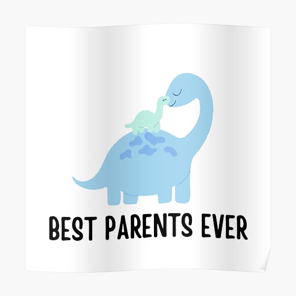 " Best Parents Ever cute dinosaur Global parents day | Best gifts for ...