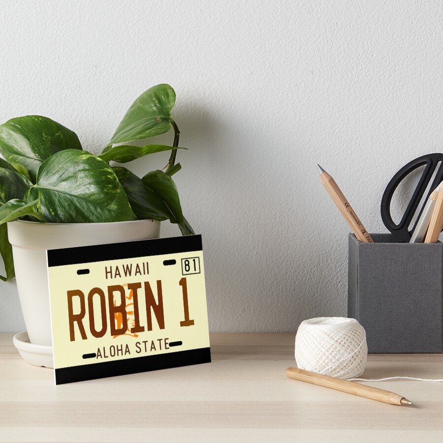 "Magnum PI License Plate" Art Board Print for Sale by aj4787 | Redbubble