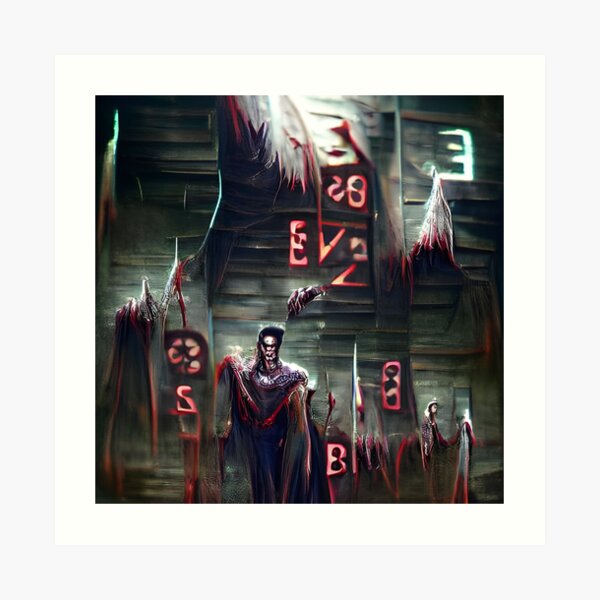 "Binary Hell AI Generated Art" Art Print for Sale by zeroes-and-ones ...