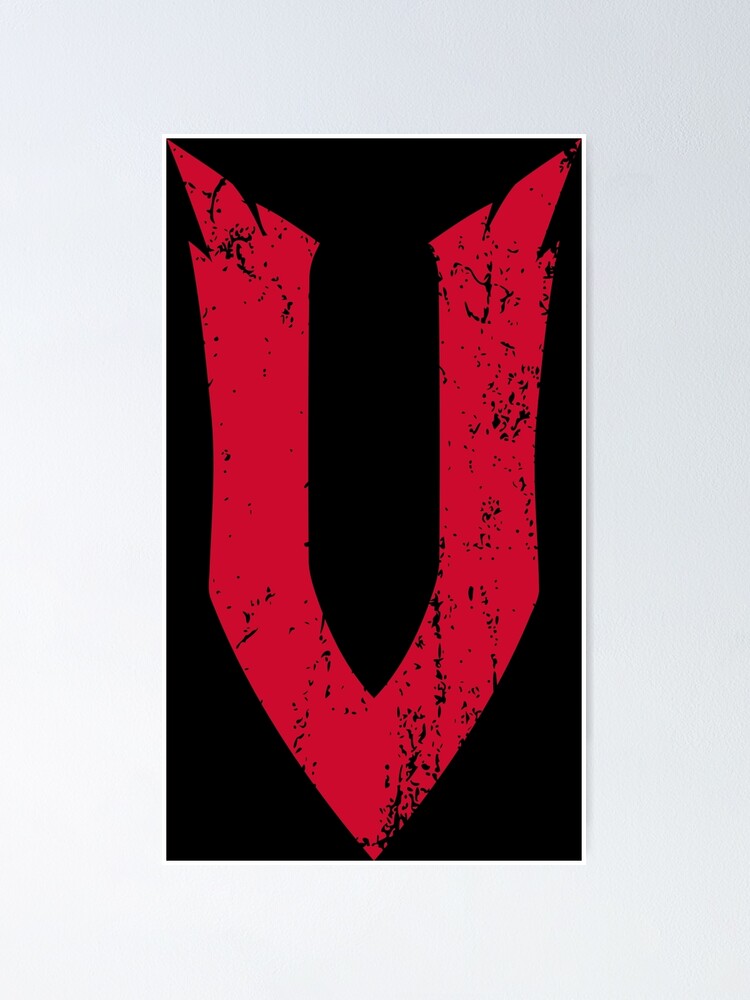 "v rising grunge effect logo" Poster for Sale by JuliaTheThird | Redbubble