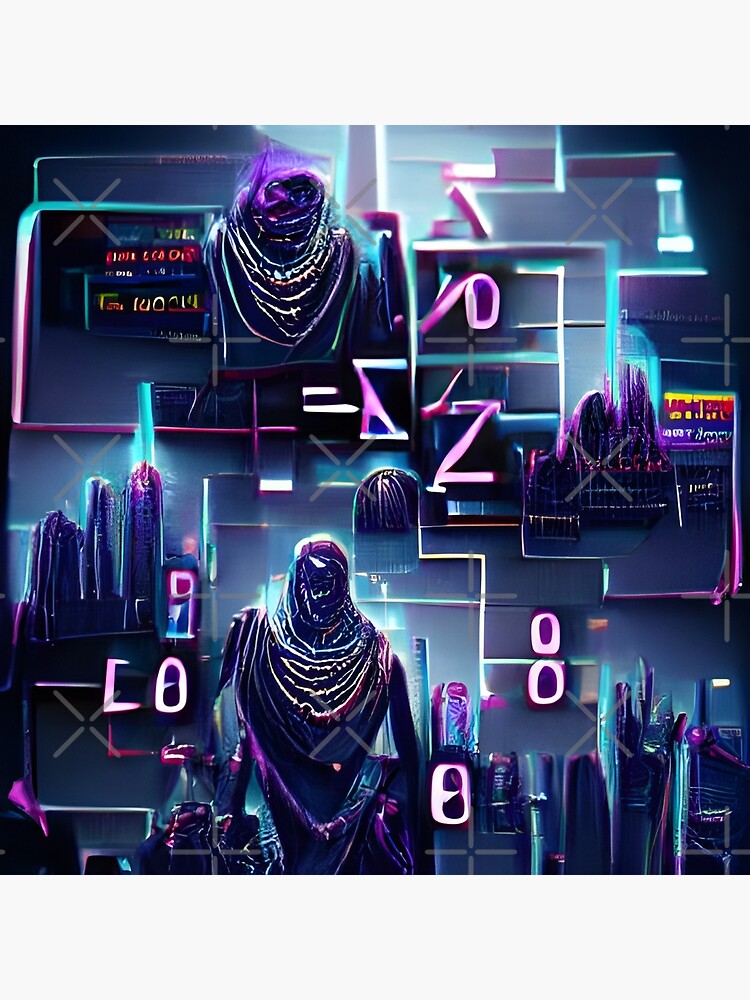 "Neon Hell AI Generated Art" Poster for Sale by zeroes-and-ones | Redbubble