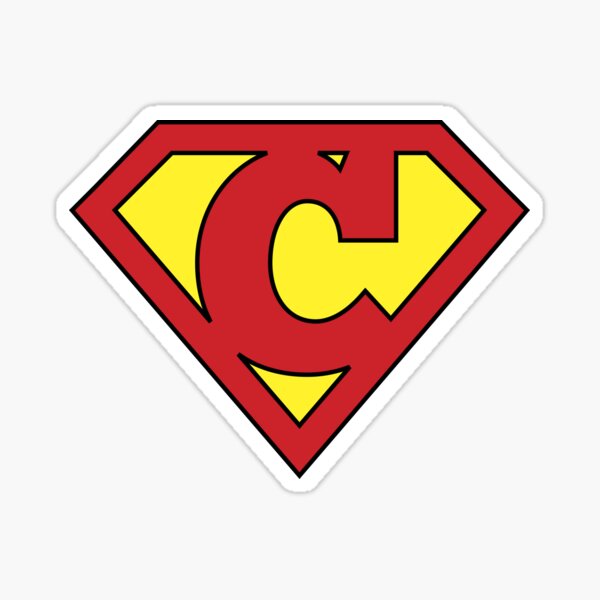"C Programming Superhero - Cool Computer Programmer Design" Sticker for ...