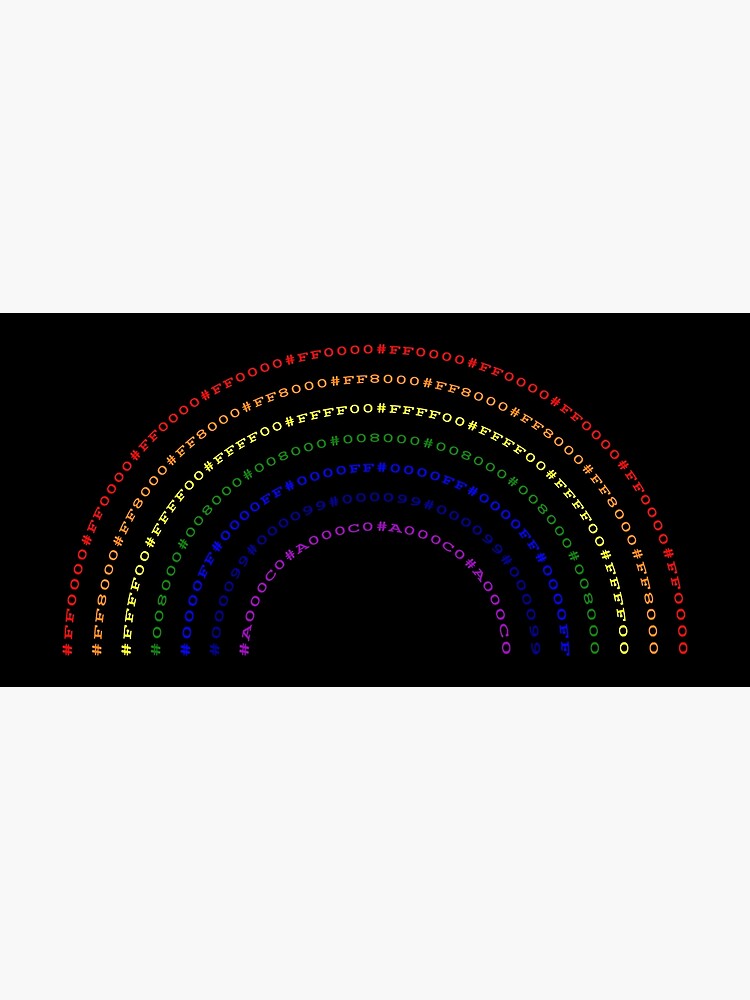 "Hexadecimal Rainbow - Color" Poster by auntysocial | Redbubble