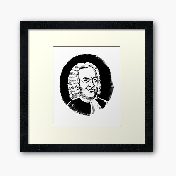 "Johann Sebastian Bach" Framed Art Print for Sale by irinaivanova ...