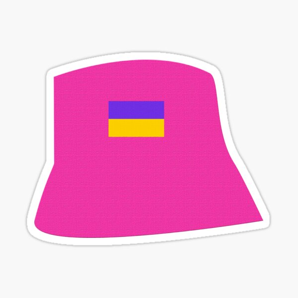 "Kalush Orchestra Ukraine Eurovision Pink Hat Sticker" Sticker for Sale ...
