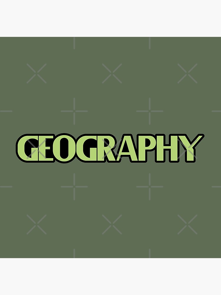 "Geography - Light Green Bold Text" Poster for Sale by jorgechubuter ...