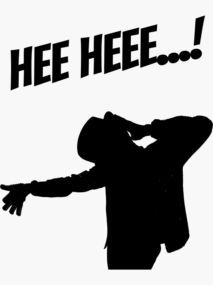 "Michael jackson hee heee" Sticker for Sale by Mindberry | Redbubble