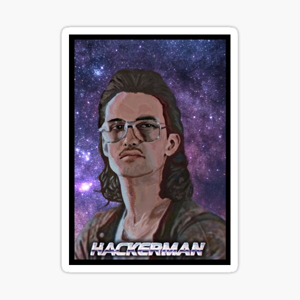 "Hackerman" Sticker for Sale by EthanWilson98 | Redbubble