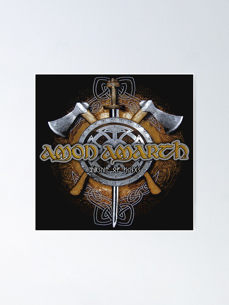 "Amon amarth artwork - logo" Poster for Sale by ikeyhoeh8 | Redbubble