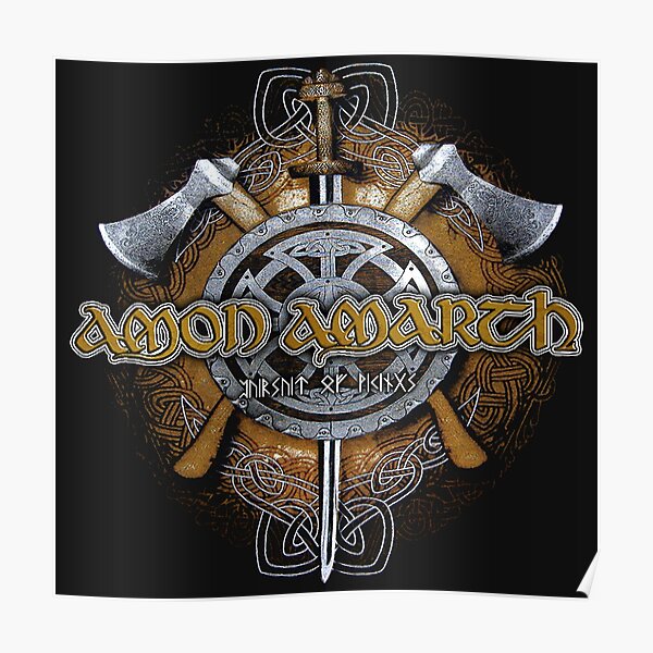 "Amon amarth artwork - logo" Poster for Sale by ikeyhoeh8 | Redbubble