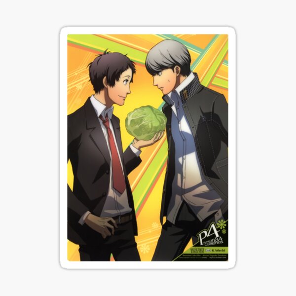 "Adachi and Yu (Animation Cover.) " Sticker for Sale by SheaparfaitArt ...