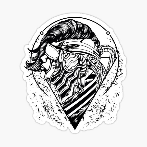 "Futuristic Bionic Cyberpunk Cyborg Human" Sticker for Sale by ...