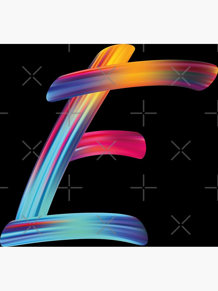 "E character alphabet ABC,XYZ letters" Poster for Sale by TokaDesignss ...