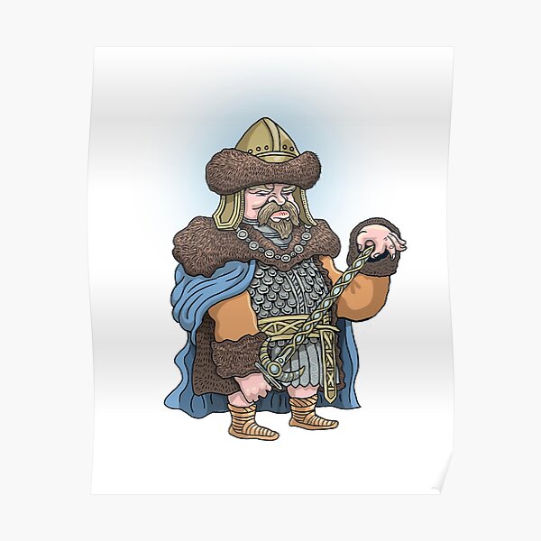 "Attila the Hun" Poster for Sale by MacKaycartoons | Redbubble