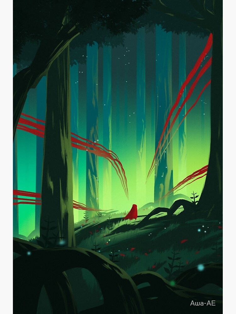 "Red Adventure Digital Art" Poster for Sale by Awa-AE | Redbubble