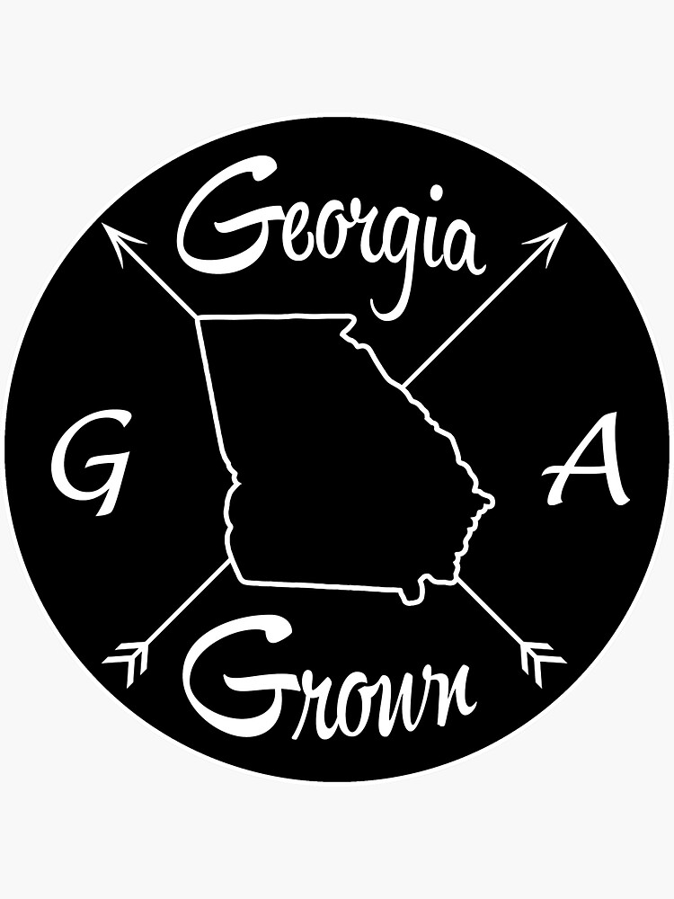 "Georgia Grown GA" Sticker for Sale by mindofstate | Redbubble