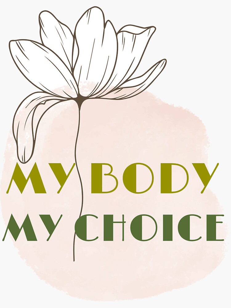 "My Body my choice Pro choice movement line art flower minimalistic ...
