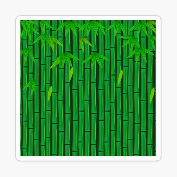 "Bamboo Garden. Japanese Gardening. Green Bamboo Tree" Sticker for Sale ...