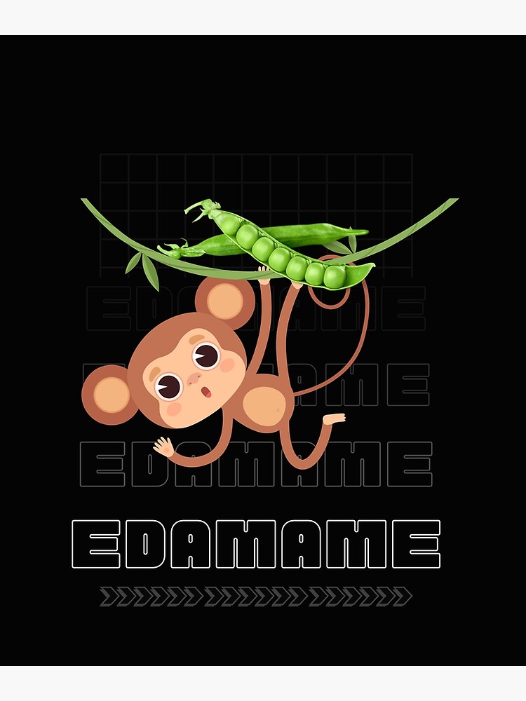 "Edamame - Funny Vegan Design" Poster for Sale by SBWorld | Redbubble