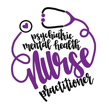 "Calligraphy Psychiatric Mental Health Nurse Practitioner" Art Board ...