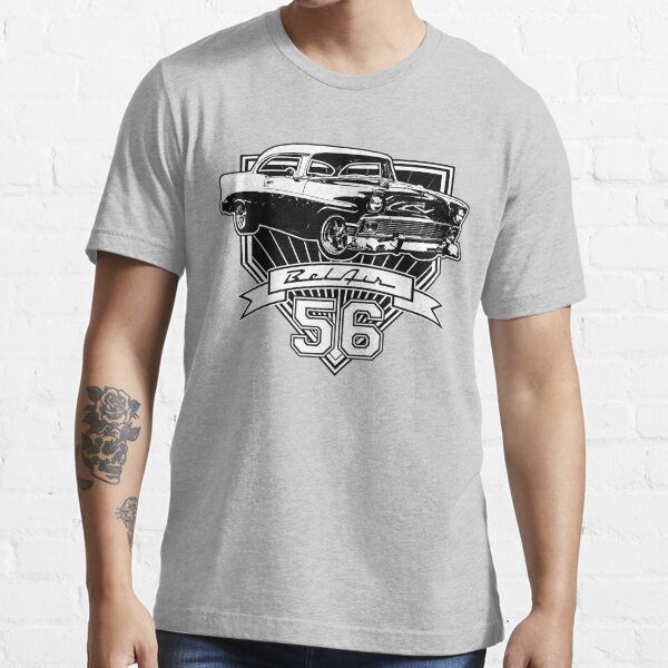 "56 Chevy Belair" T-shirt for Sale by CoolCarVideos | Redbubble | 56 ...
