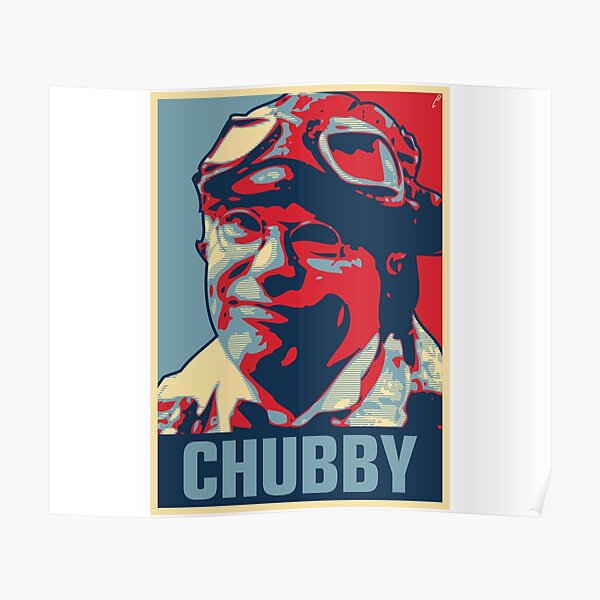 "Chubby" Poster for Sale by DAFTFISH | Redbubble