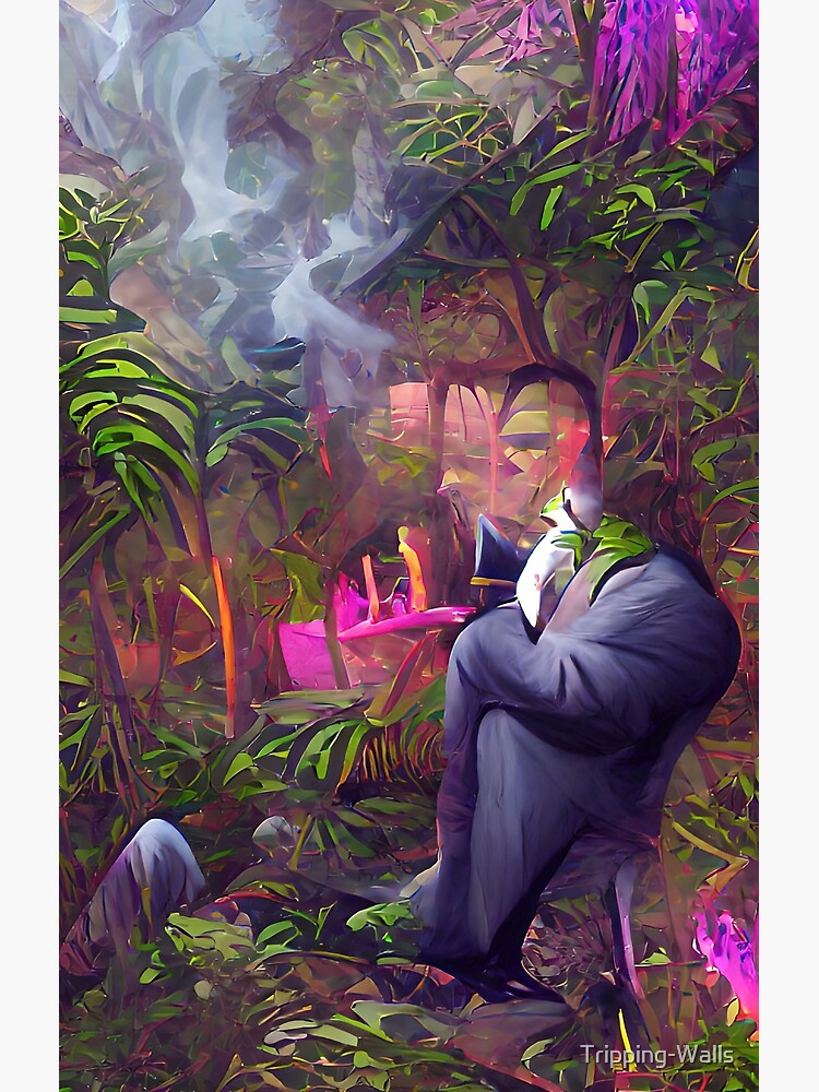 ""Suited-Up Stoner" • Unique Abstract Art • Perfect For Trippy ...