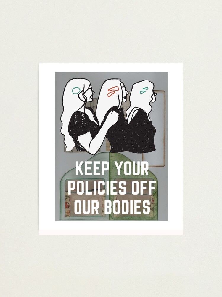 " Pro choice movement typography vintage background line artwork ...