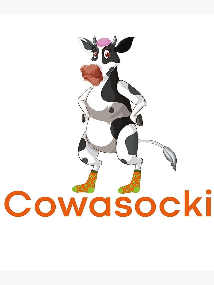 "Milk Cow In Cowasocki Cow A Socky" Poster by ayoubbkm | Redbubble
