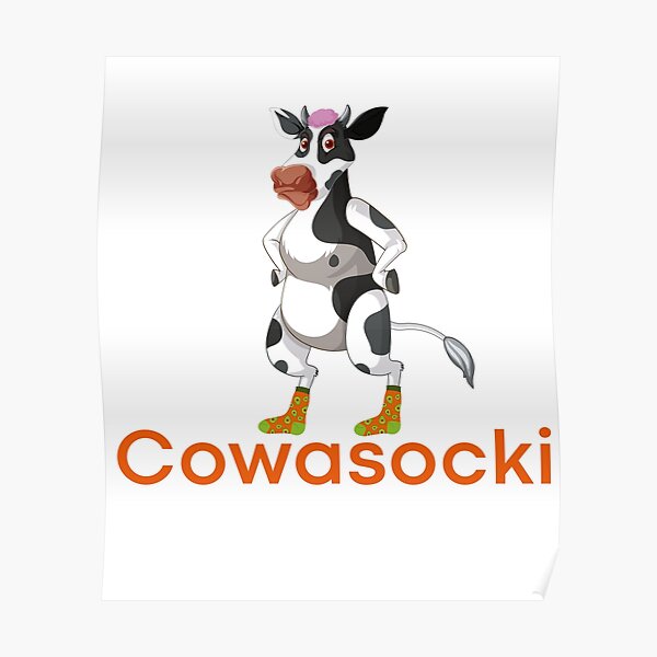 "Milk Cow In Cowasocki Cow A Socky" Poster by ayoubbkm | Redbubble