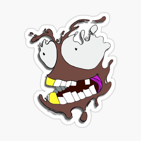 "melted guy" Sticker for Sale by Ghost-arts | Redbubble