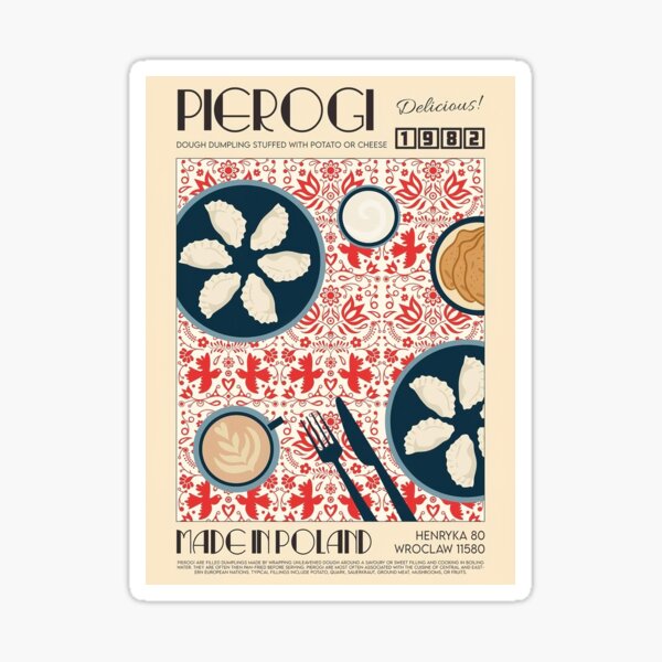 "The Pierogi Made In - Poland" Sticker by Enzo-Lima | Redbubble