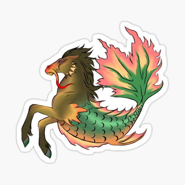"Angry Kelpie horse" Sticker by TalonessCstudio | Redbubble