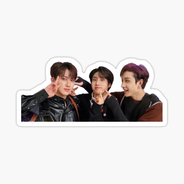 "3RACHA cuties" Sticker for Sale by silverair | Redbubble