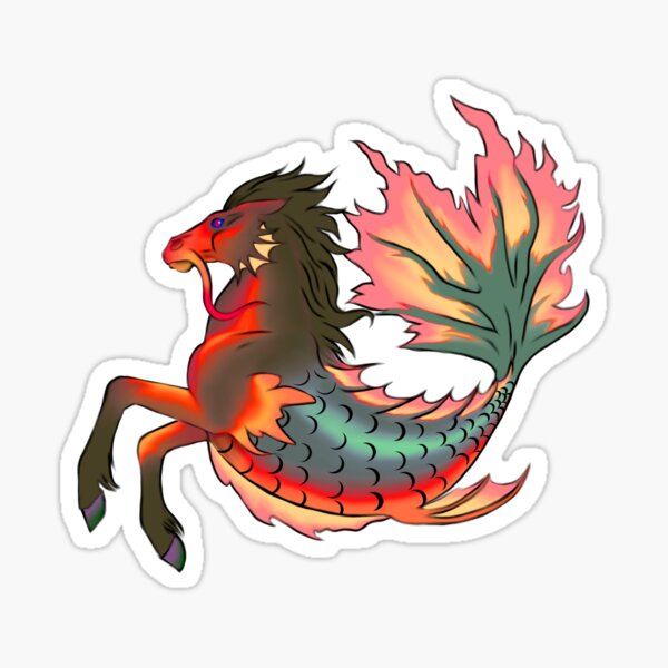 "Angry Kelpie horse" Sticker by TalonessCstudio | Redbubble
