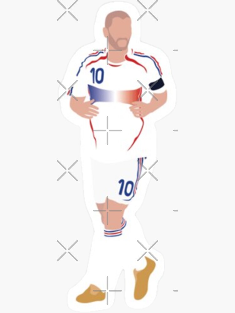 "Zinedine Zizou Zidane Merch and Apparel - " Sticker for Sale by ...