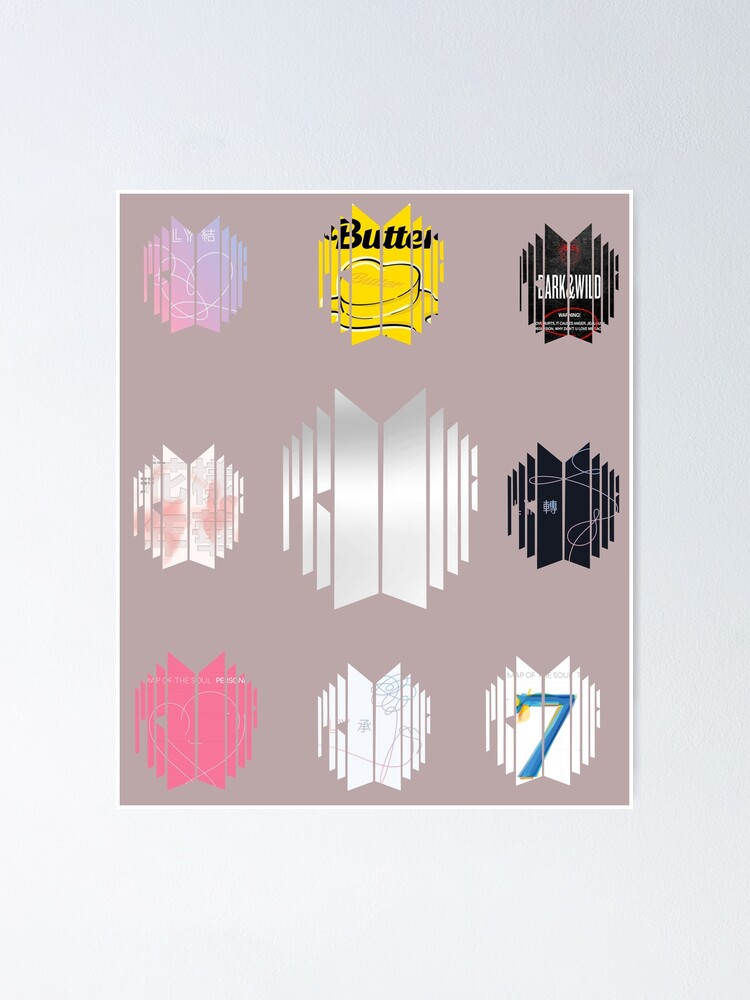 " Bts albums stickers set 1" Poster for Sale by suny-shop | Redbubble
