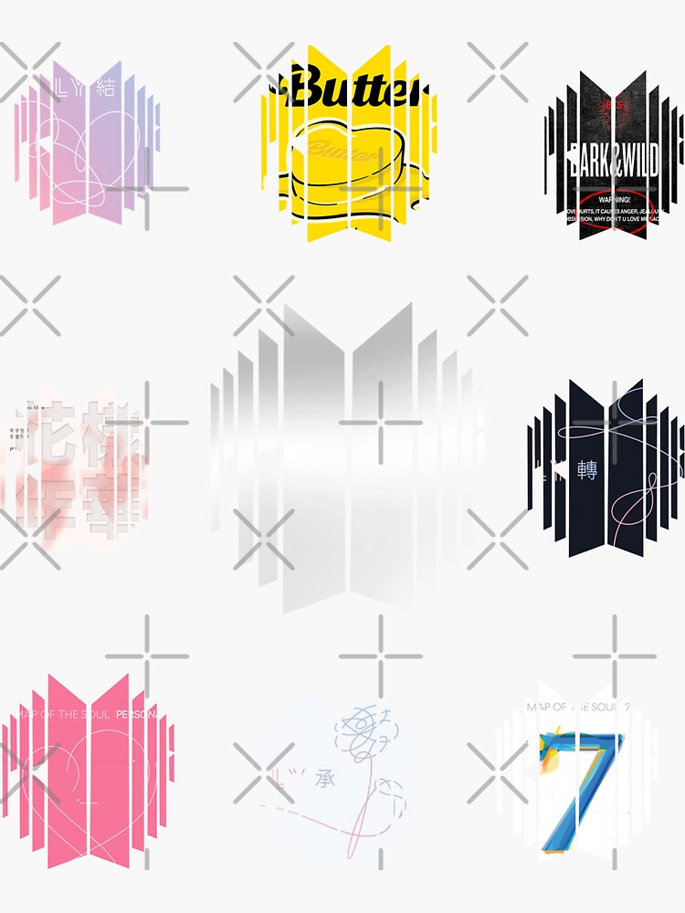 " Bts albums stickers set 1" Sticker by suny-shop | Redbubble