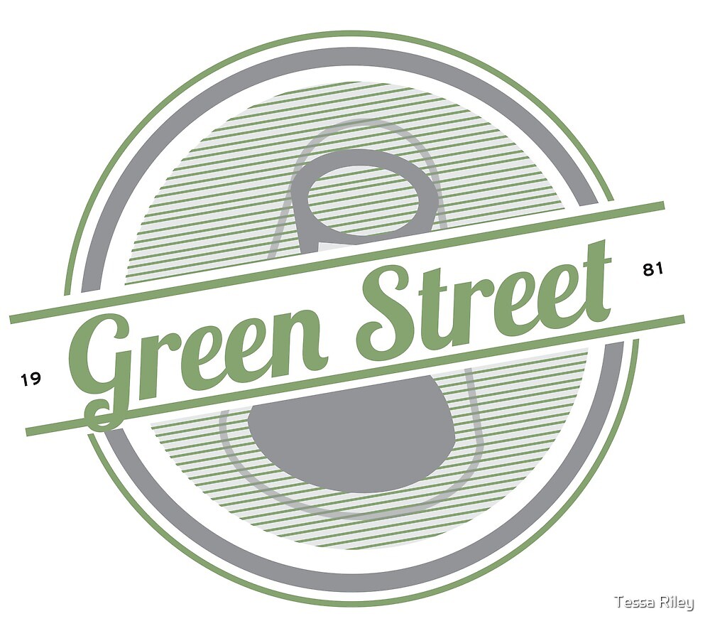 "Green Street Logo" by Tessa Riley | Redbubble
