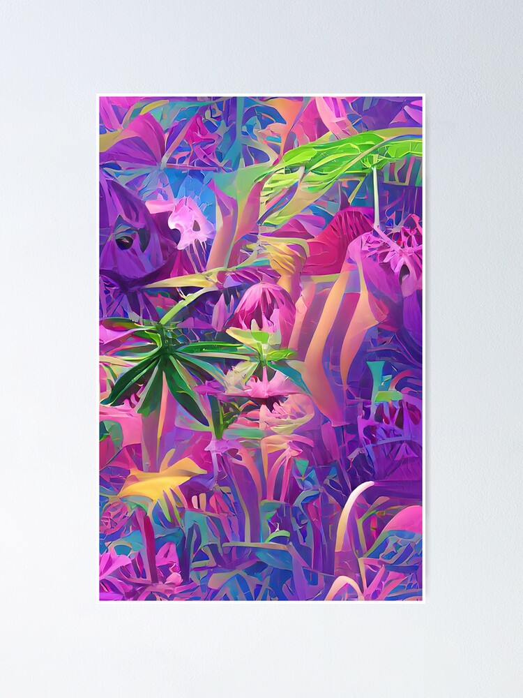 ""Trippy Jungle" • Unique Abstract Art • Perfect For Trippy/Psychedelic ...