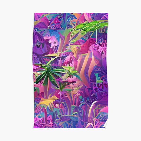 ""Trippy Jungle" • Unique Abstract Art • Perfect For Trippy/Psychedelic ...