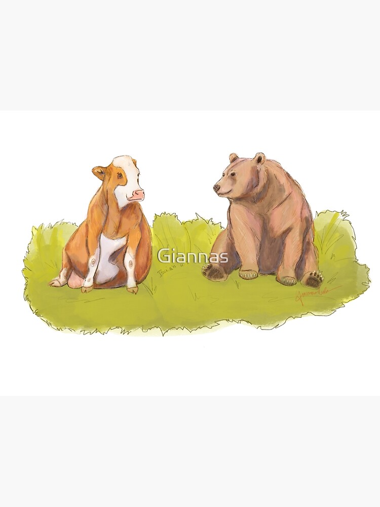 "The Cow and the Bear " Poster for Sale by Giannas | Redbubble