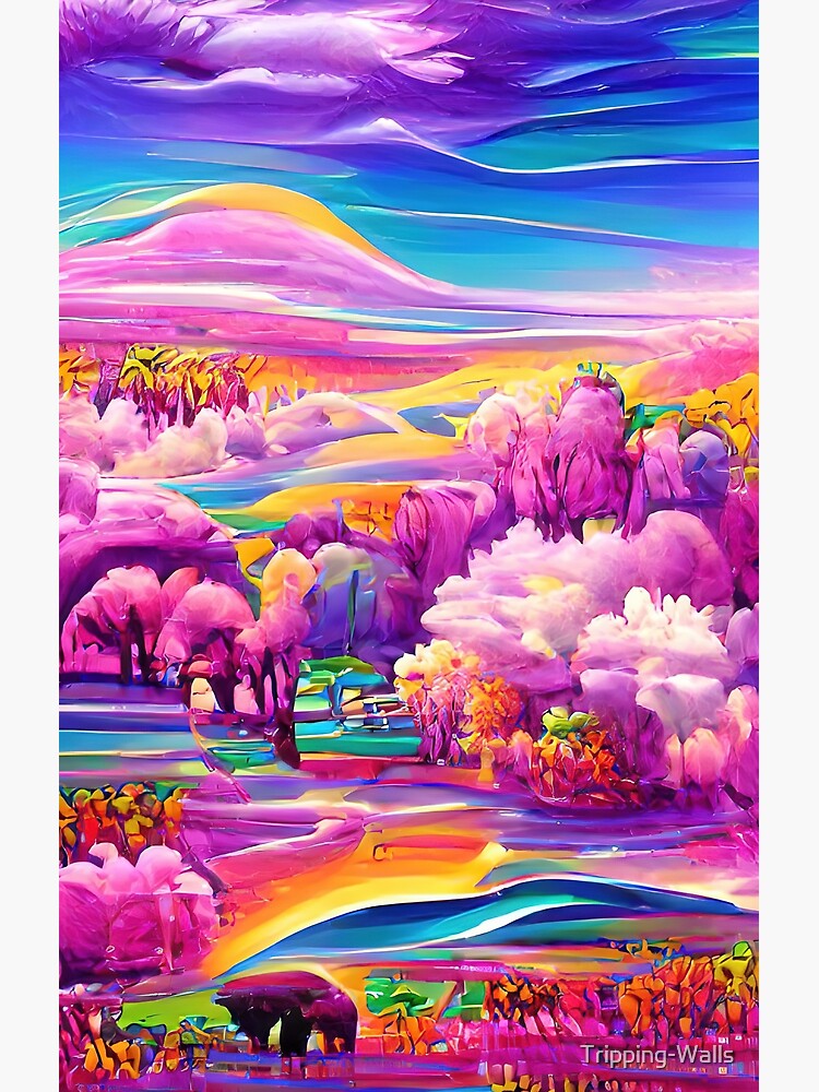 ""Trippy Landscape 1" • Unique Abstract Art • Perfect For Trippy ...