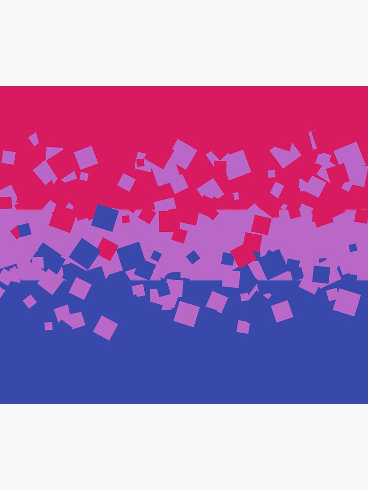 "Glitchy Bisexual Pride Flag" Sticker for Sale by SolSisDesigns | Redbubble